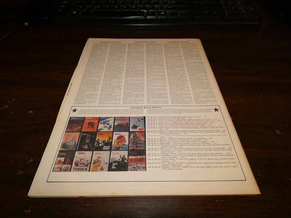 Avalon Hill: The General Magazine: Volume 18: Number 1 | eBay