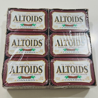 New Altoids Classic Cinnamon Strong Breath Mints Candy 1.76-Ounce Tin ...
