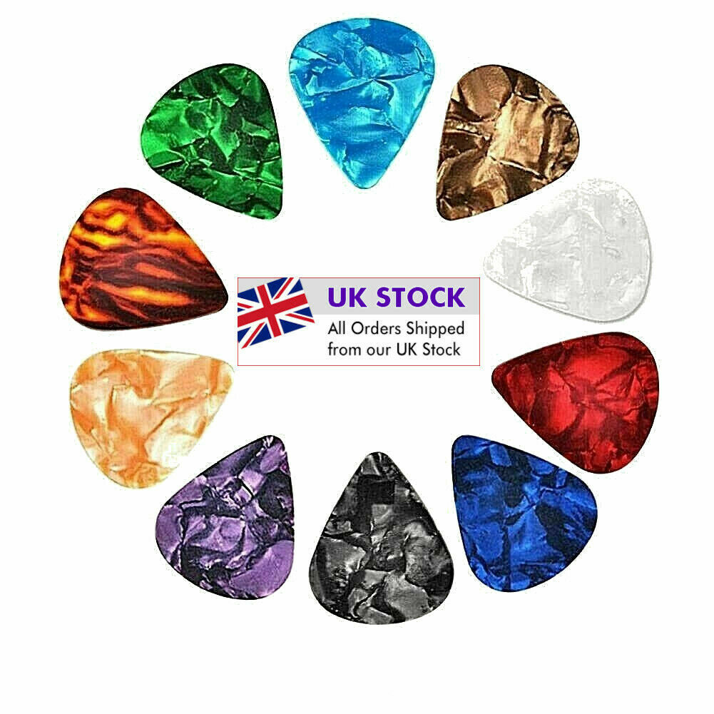12 x GUITAR PICKS PLECTRUMS Acoustic Bass Electric Guitars - 3 ...