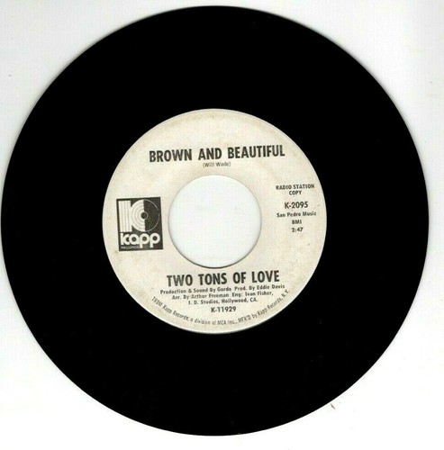Crossover Soul 45 RPM - Deux Tons Of Love / Sur Kapp Records (Promo) | eBay
