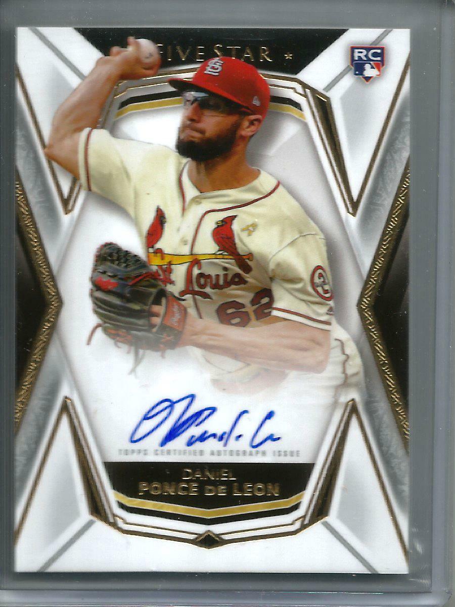 Daniel Ponce De Leon 2019 Topps Five Star Autograph Rookie | eBay