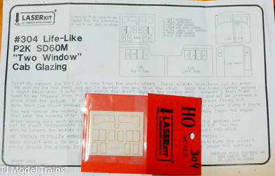 American Model Builders #304 Window Set For: Life-Like PROTO 2000 SD60M ...