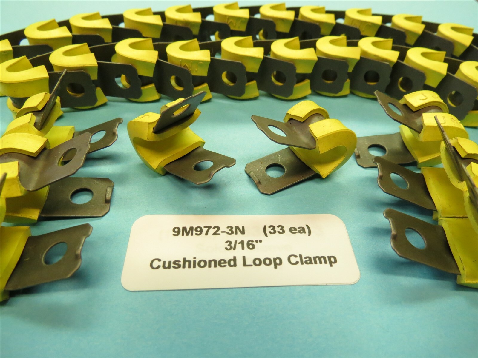 3/16” Locking Cushion Loop Clamps Aircraft Race J&M 9M972-3N Adel (33 ...