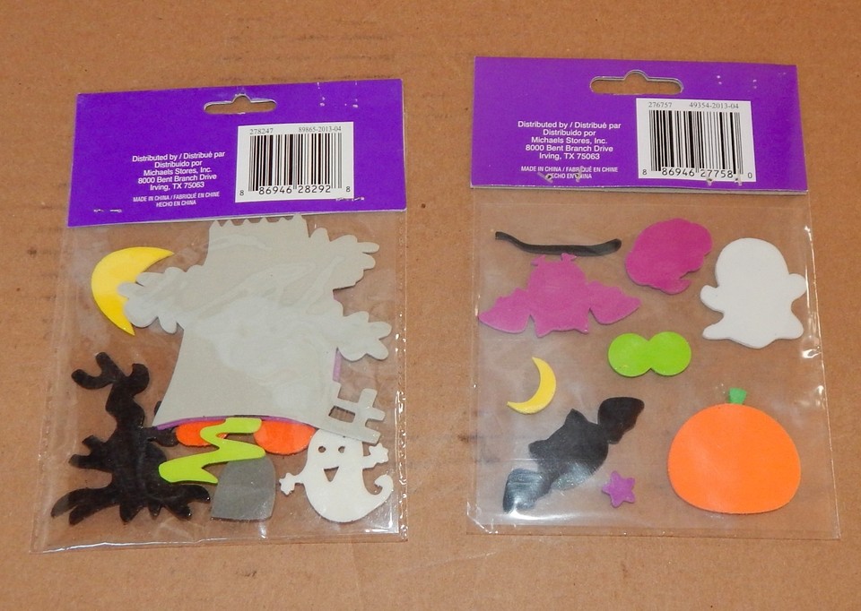 Halloween Foam Stickers Creatology 15pc Haunted House Bat Ghost Pumpkin ...