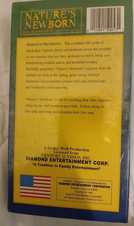 Natures Newborn, V. 10: Bear, Bighorn Sheep, Mountain Goats (VHS, 1998) | eBay
