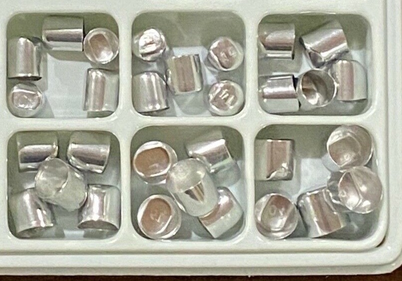 Dental Aluminum Shell Temporary Crowns Starter Kit - Asstd sizes #1-20 ...