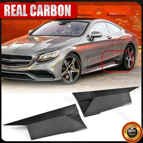 Carbon Fiber Side Skirt Splitter Cover For Mercedes Benz C217 S550 S63 ...