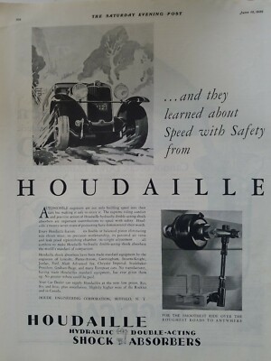 1929 Houdaille hydraulic a double acting shock absorber automobile ...