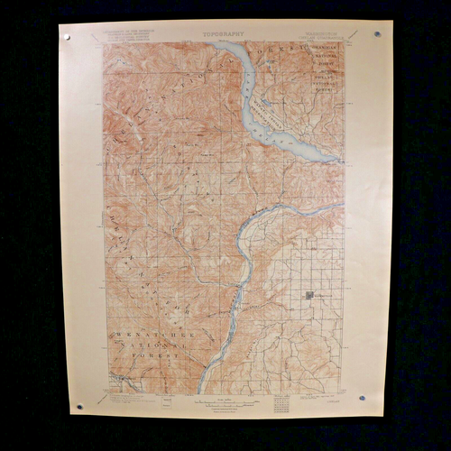 US Geological Survey Map Scale 1/125000 Topographic Sheet Chelan WA ...
