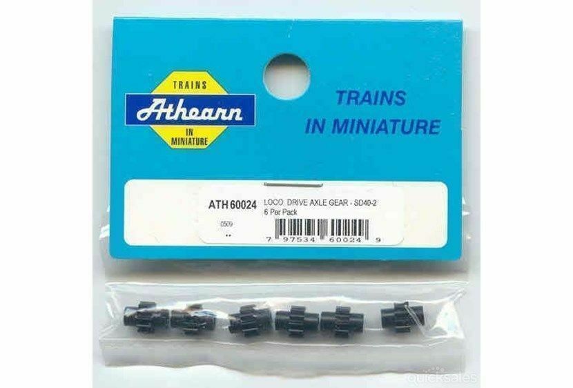 1 pack Athearn 140-60024 Axle Wheel Gears HO scale , fits 4 axle proto ...