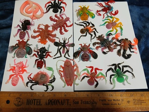 20 - Vintage Rubber Oily Jiggler Creepy Crawler Thing Maker Lot Bugs ...