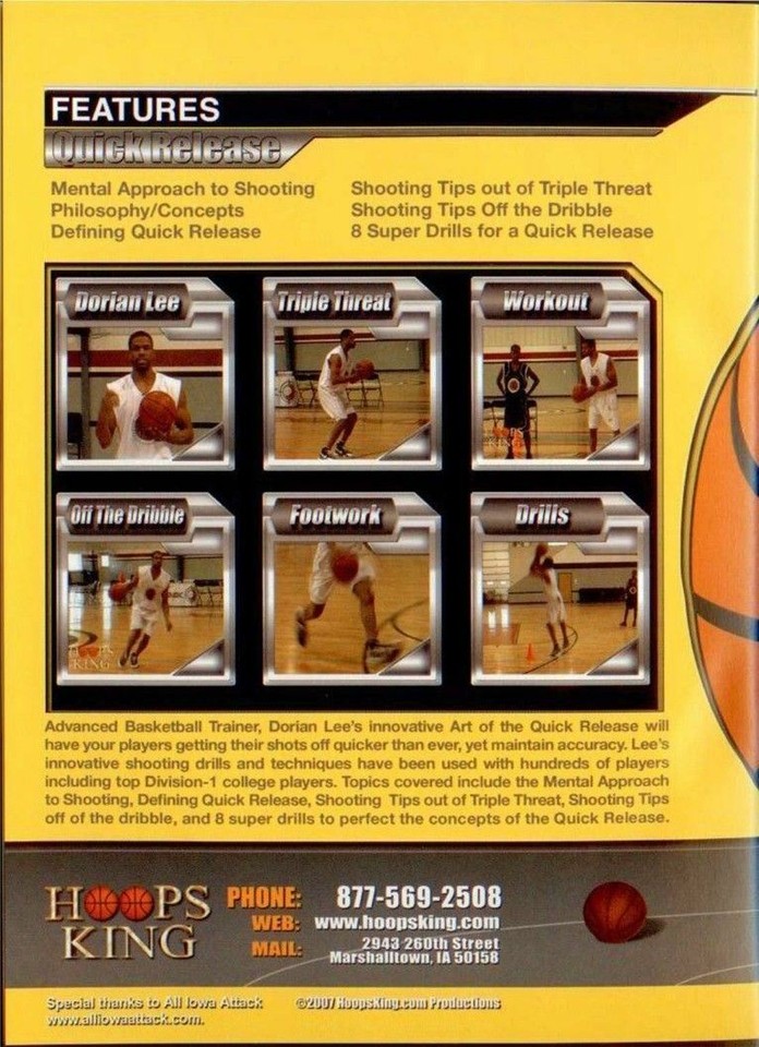 Dorian Lee's The Art of the Quick Release Basketball Coaching DVD | eBay