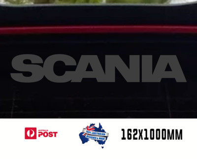 Scania Truck Windshield Windscreen Banner Sticker Decal 1000mm BLACK ...