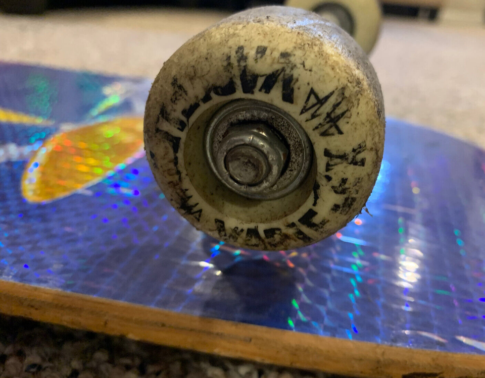 VTG Variflex Skateboard Star Ship Spaceship Holographic Design 8 x 28 ...