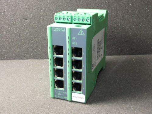 Phoenix FL SWITCH LM 8TX-E Managed Industrial Lean Ethernet Switch, 8 ...