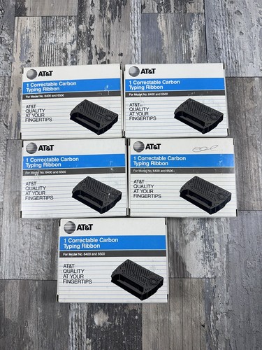 AT&T Black Correctable Carbon Typewriter Ribbon Model 6400 & 6500 Black ...