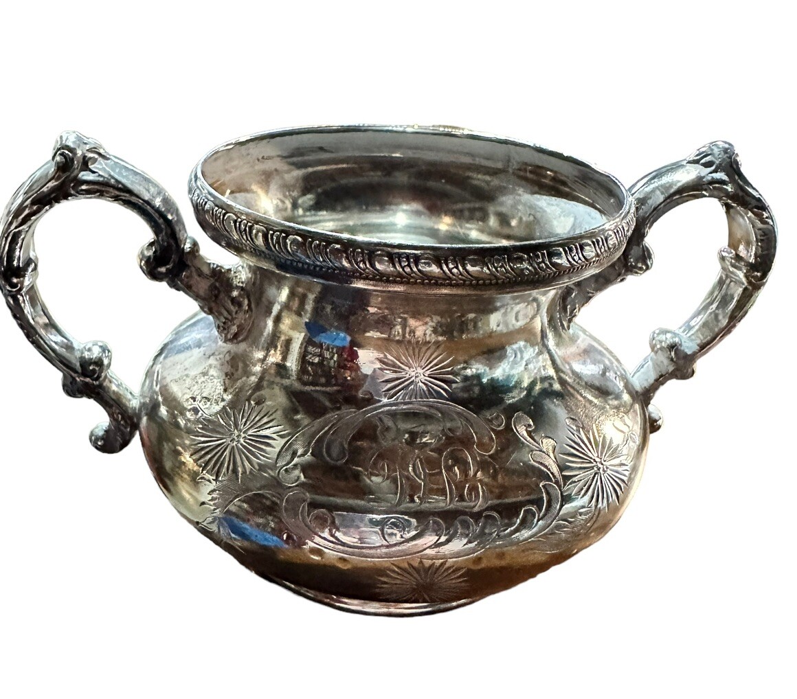 Vintage Pairpoint Mfg Co Quadruple Plate Silver Teapot Antique