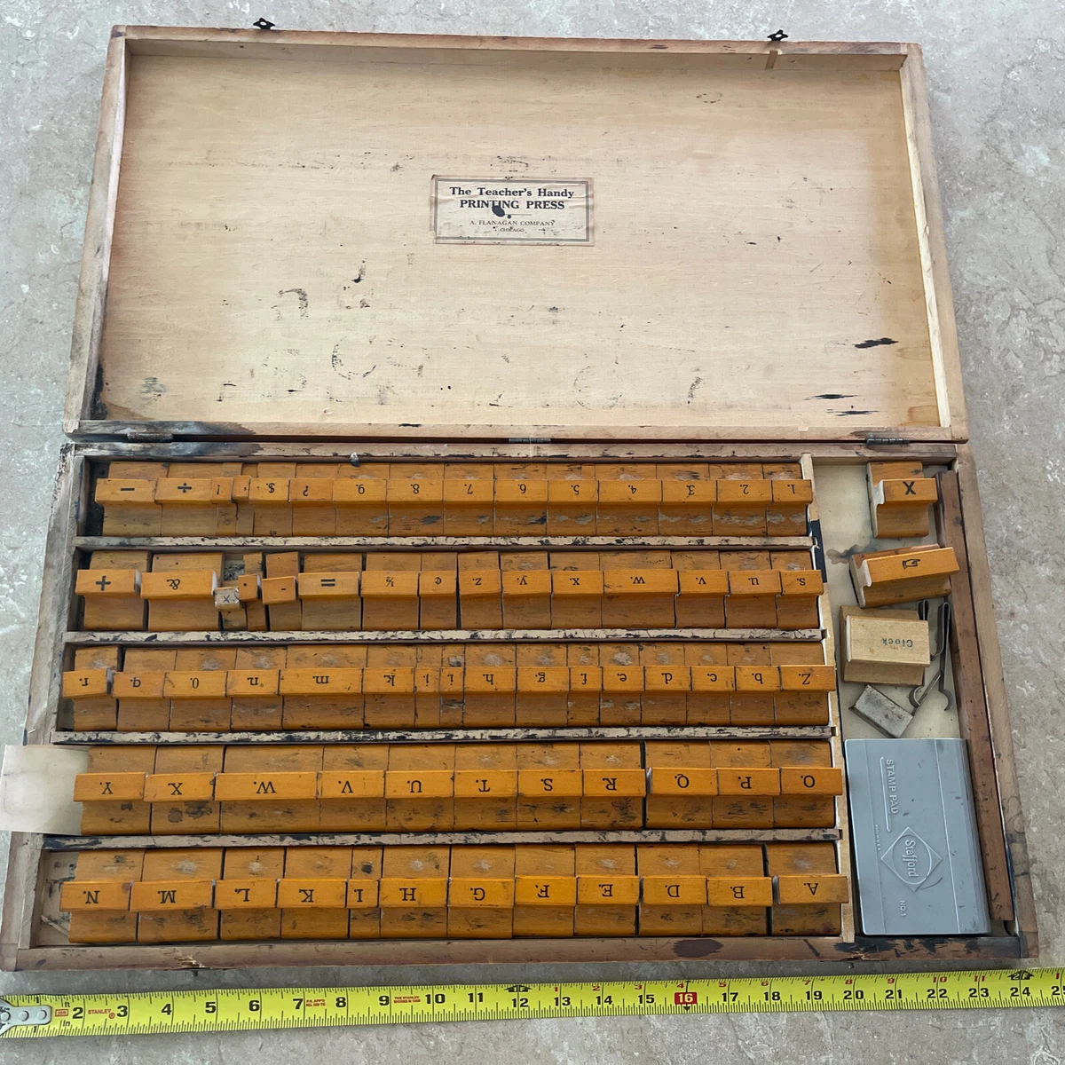 Printing Press Letter Blocks