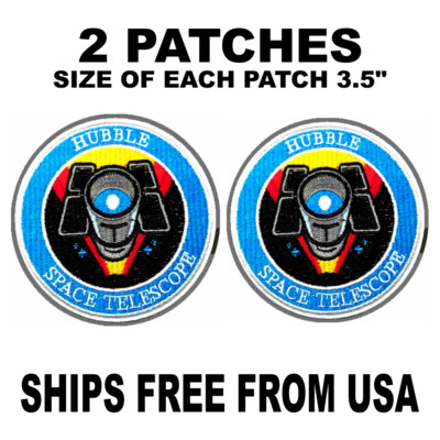 2 Hubble Space Telescope Patch Embroidered Iron-On Sew-On | eBay