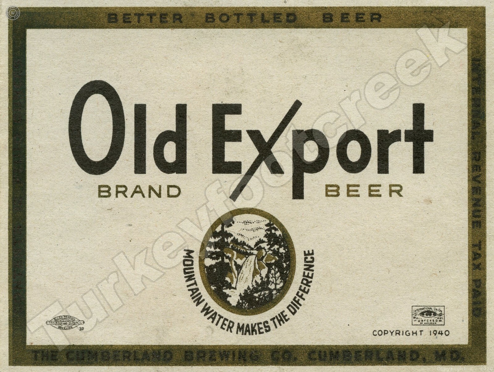 Old Export Brand Beer Label 9" x 12" Metal Sign | eBay
