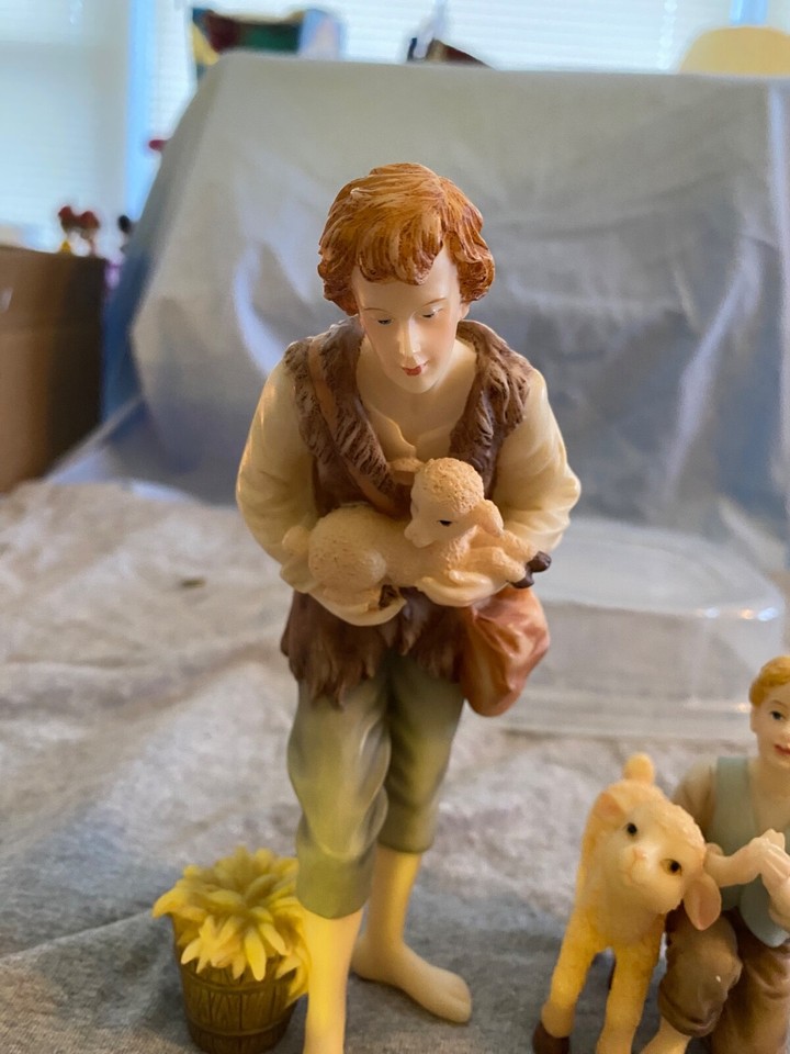 Seraphim Classics Nativity Shepherd With Sheep 1997 Roman Inc #78125 ...