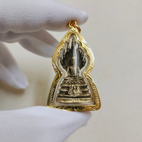 Naga Buddha Meditation Gold Micron Plated Pendant Saturday Talisman ...