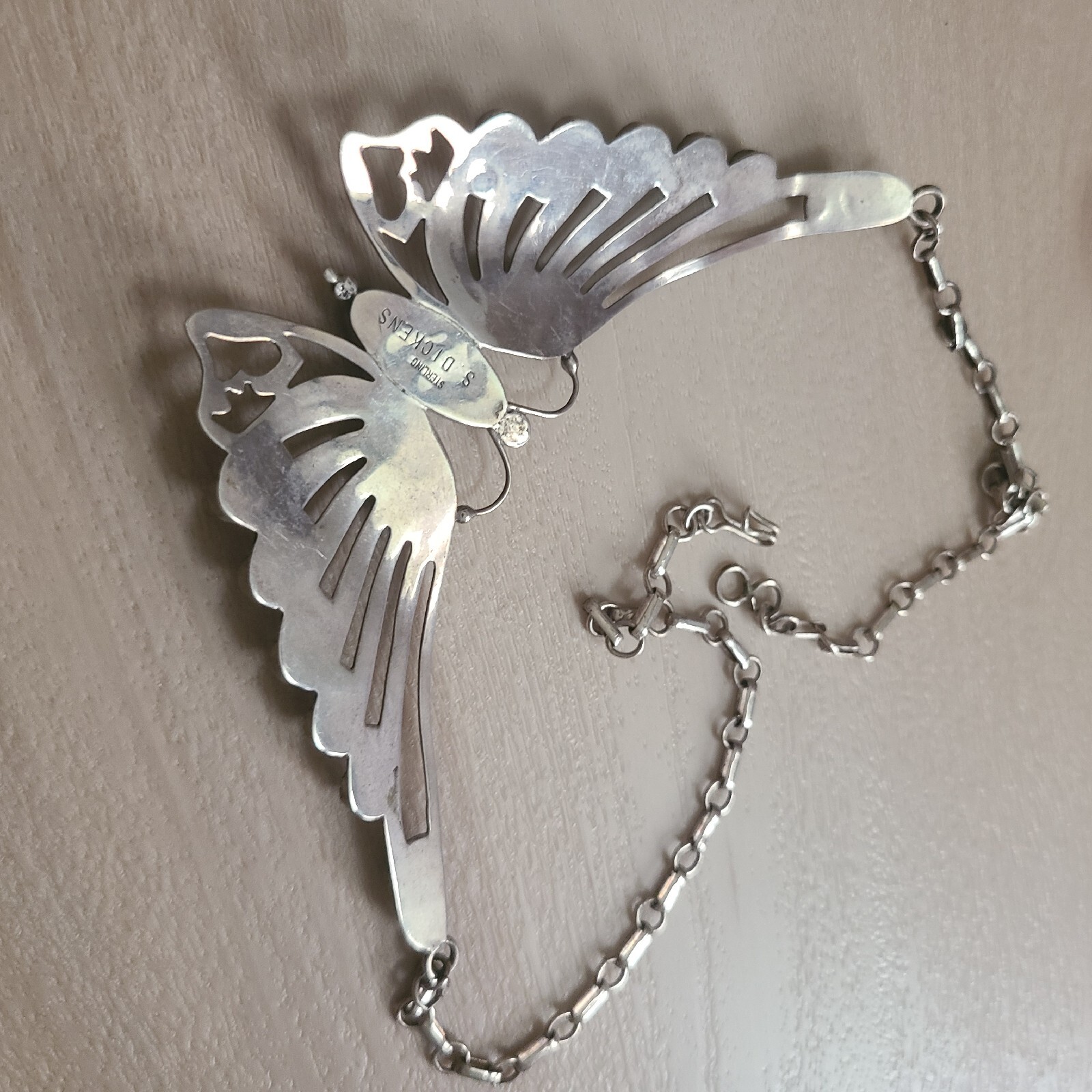 RARE NAVAJO SARAH DICKENS SIGNED STERLING SILVER ABAL… - Gem