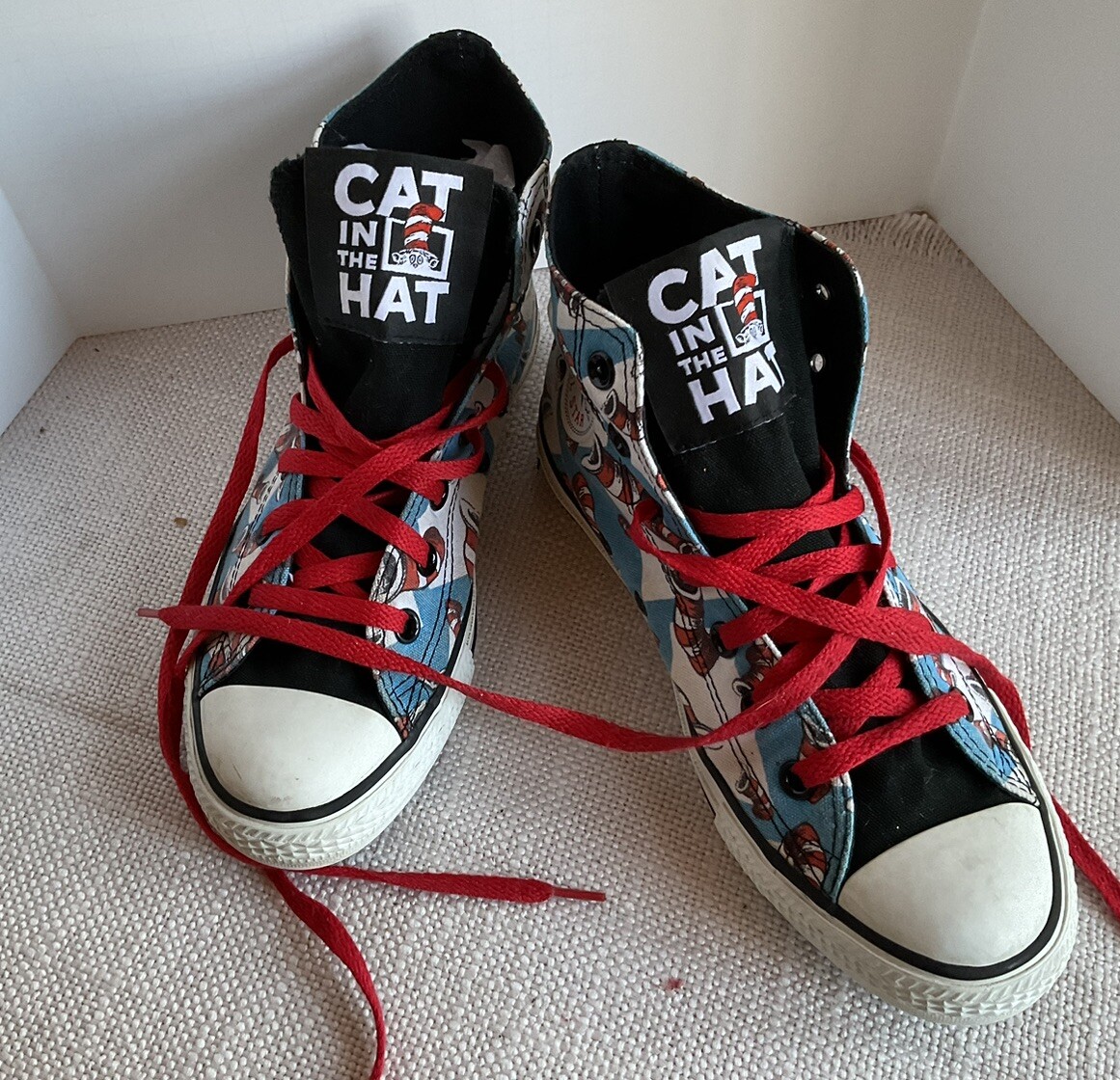 Converse All Star Dr. Seuss Cat In The Hat Hi Tops Wo… - Gem