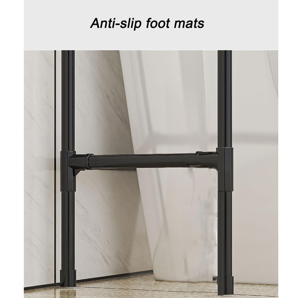 Freestanding Over-The-Toilet Storage Rack, 4-Tier Bathroom Organizer ...