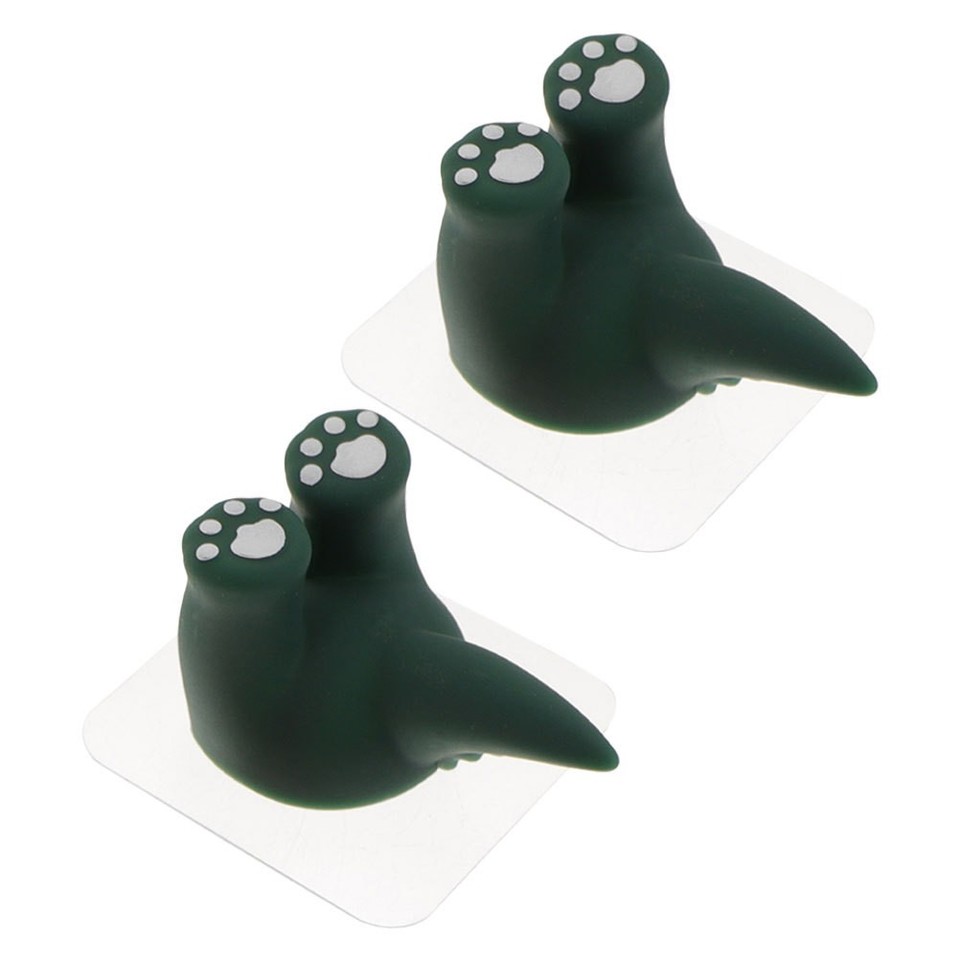 2pcs Decorative Animal Tail Hooks: Self Adhesive Wall Hooks for ...