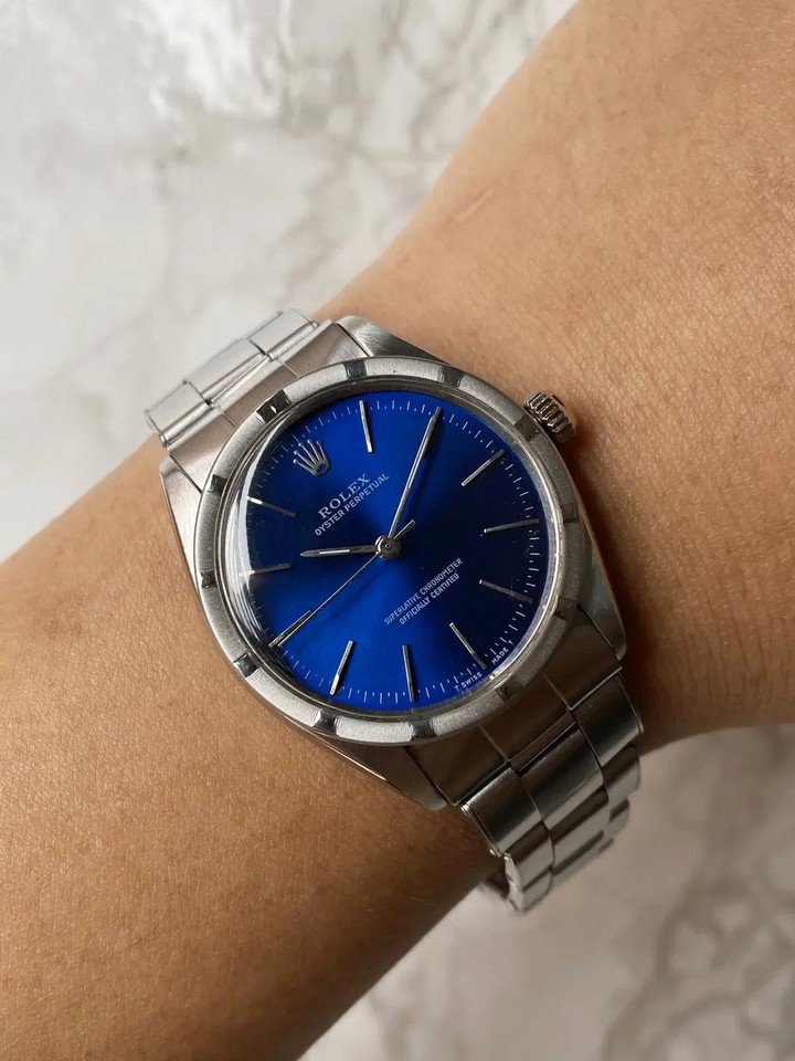 Vintage Rolex Oyster Perpetual Ref 6569 Automatic Blue Plate | eBay