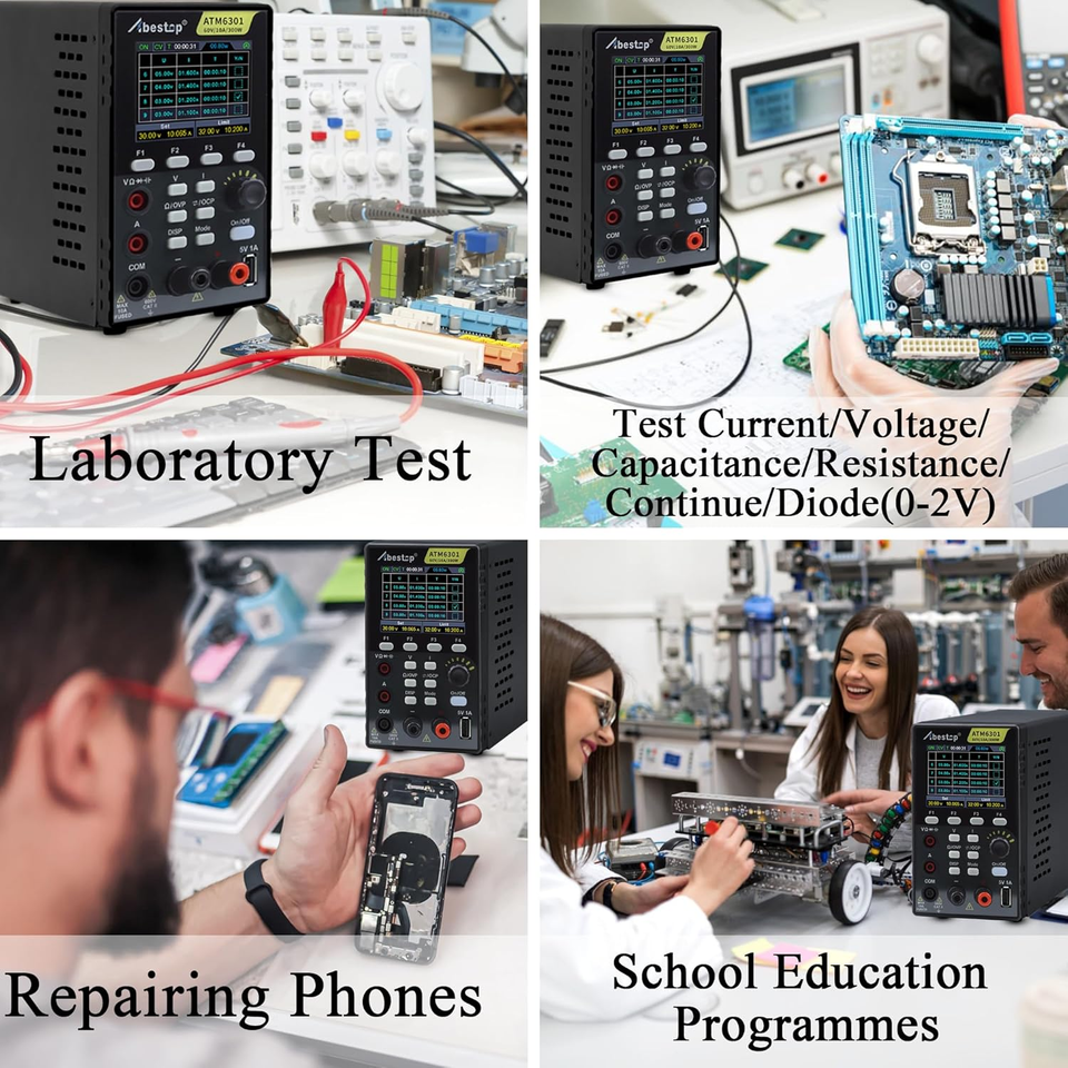 2 in 1 DC Power Supply Multimeter 60V/ 10A Benchtop Power Supply ...