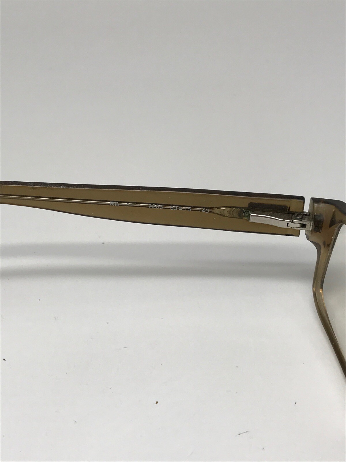 RAY BAN RB4144 2203 Eyeglasses Frame 53-15-140 Brown Crystal Polish ...