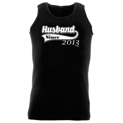 Husband Since 2013 Funny Gift Novelty Tank Top Vest Singlet Gifts ...
