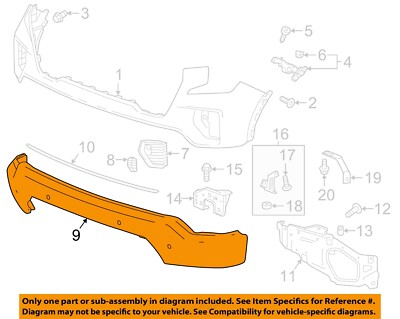 GM OEM 19-22 Sierra 1500 Front Bumper Bumper Components-Front Bumper ...