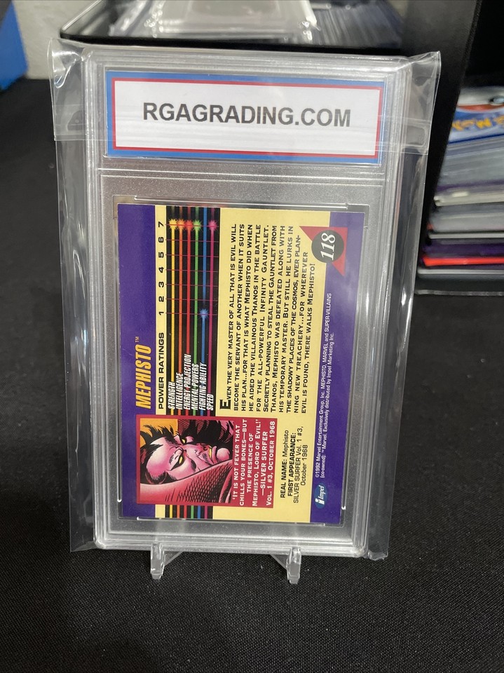 1992 Marvel Universe Series Disney MCU Villain MEPHISTO RGA10 Gem Mint ...