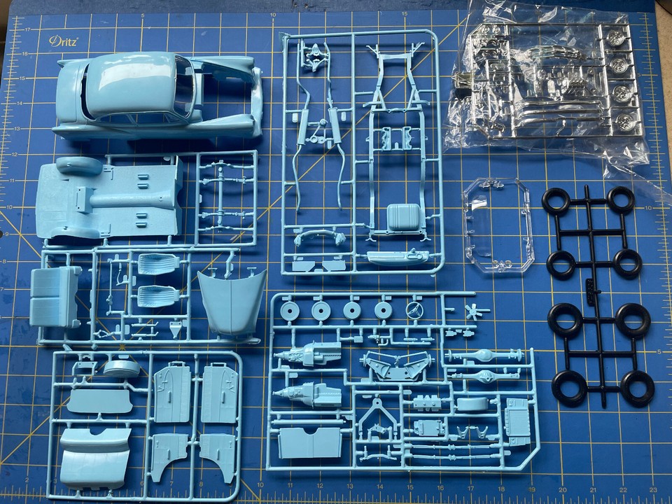 53 CHEVY CUSTOM W/EXTRA CHROME & 54 HIGHBOY NO-BODY Model Kit USA ...