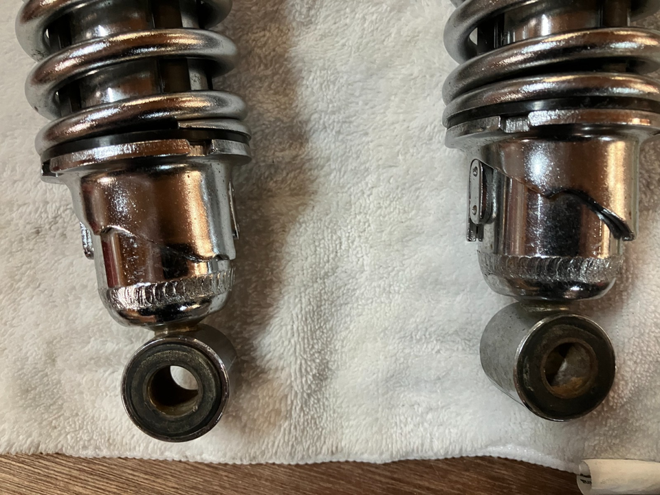 harley davidson 883 1200 sportster chrome rear shocks 12 3/4 cc | eBay