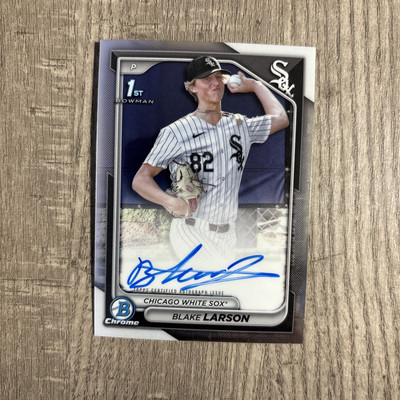 2024 Bowman Draft Chrome Blake Larson 1st Chrome RC Auto On Card | eBay