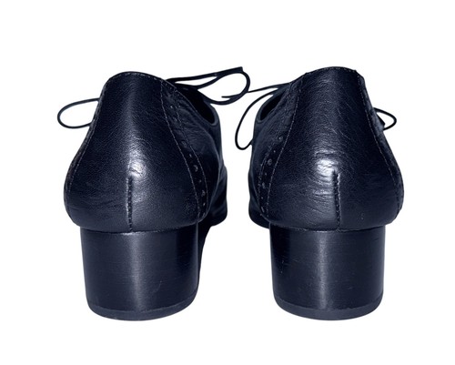 BORN BLACK LEATHER WINGTIP NALEIGH OXFORDS SHOES US 7 EU 36 ~ WORN ONCE ...