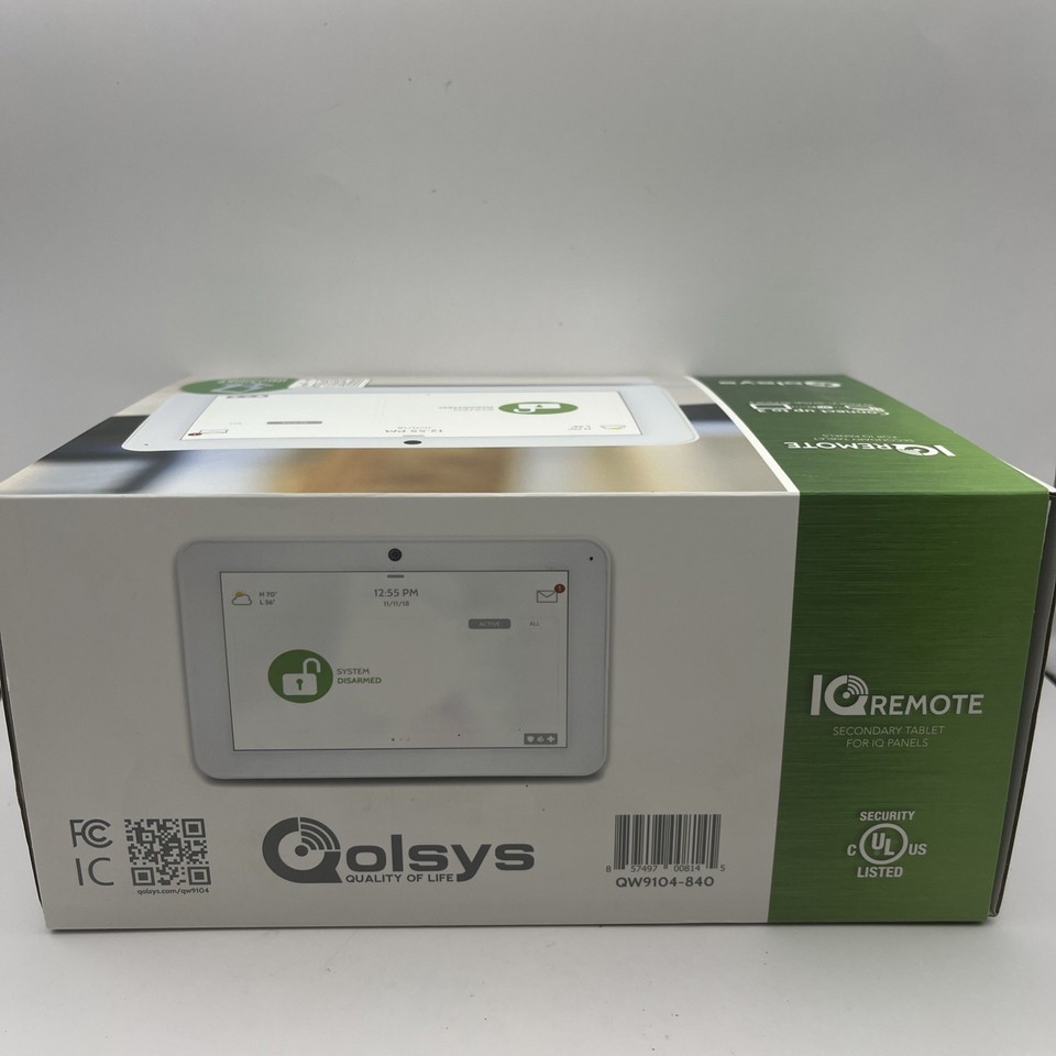 Qolsys QW9104-840 IQ Remote Secondary Touchscreen Alarm Keypad | eBay
