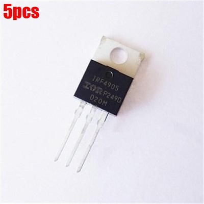 5Pcs Transistor IRF4905 IRF4905PBF Mosfet Fet P-Channel 55V 75A 200W TO ...