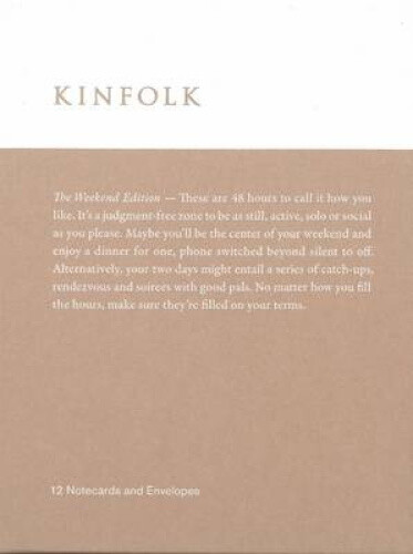 Kinfolk Notecards I: The Week End Edition by Various | eBay
