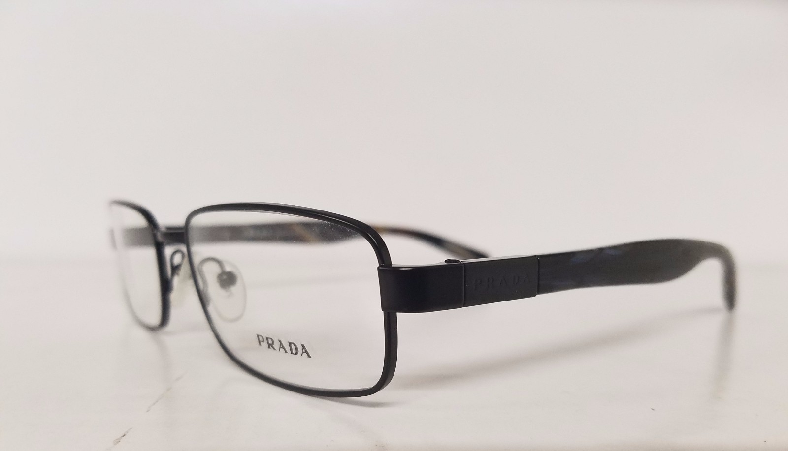 Unisex Designer PRADA Rxable Metal Frames MOD VPR 50O Black Made in ...