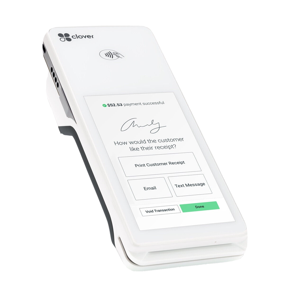 Clover POS Flex C403 Handheld Credit Card Terminal & K400U Receipt ...