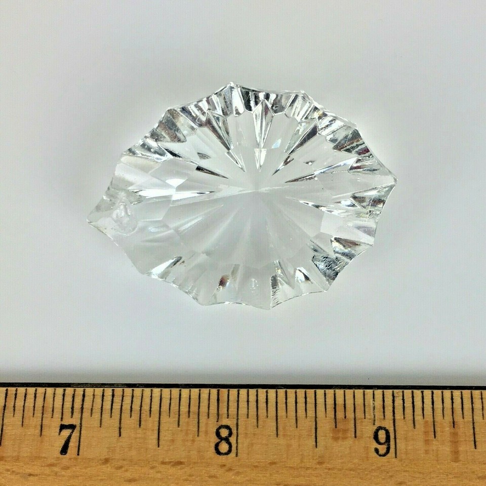 Lot 6 Chandelier Crystal Prism Pendant Cracked Ice Vintage Restoration ...