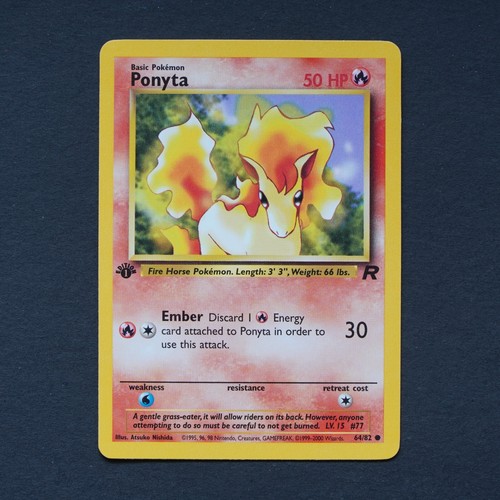 PONYTA Team Rocket 1ST EDITION Pokemon Card 64/82 | eBay Australia