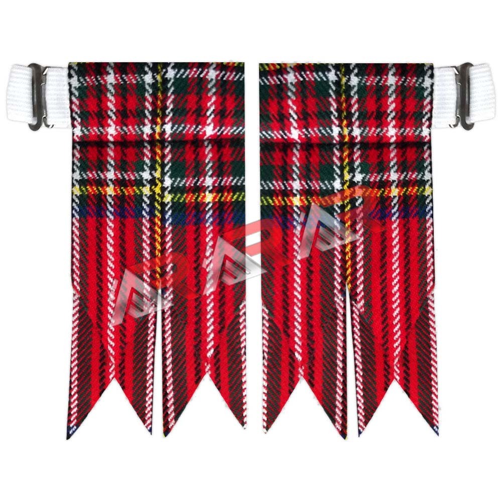 White Cotton Highland Kilt Spats With 8 Buttons Unisex New Highland ...