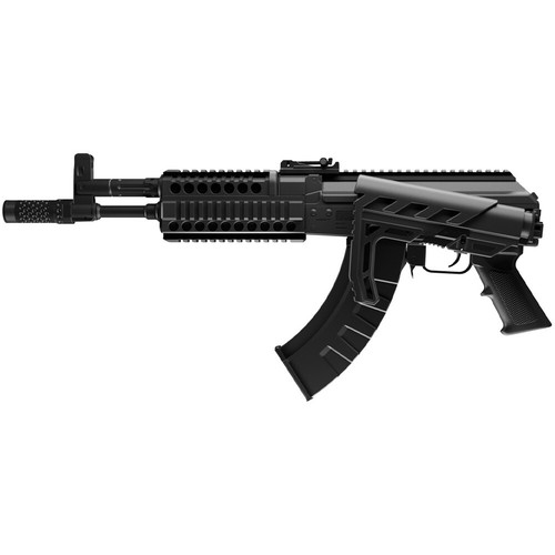 CROSMAN AK1 Black CO2 Powered Full Auto Air Rifle with Folding Stock ...