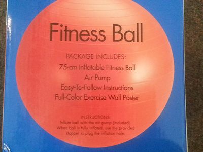 Body Sport Fitness Ball 75 cm (Red) | eBay